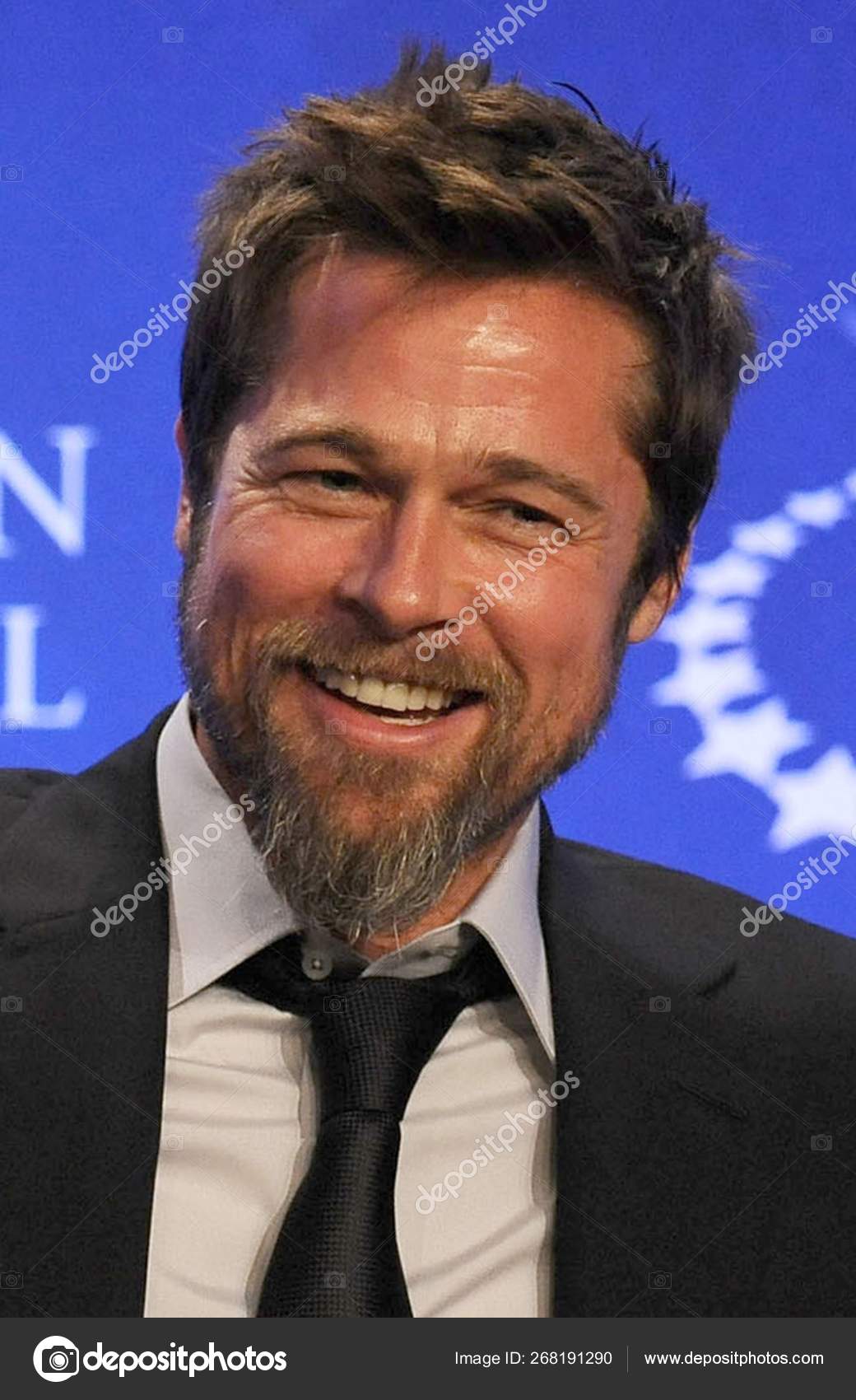 Bill Clinton Brad Pitt Public Appearance Clinton Global Initiative Thu ...