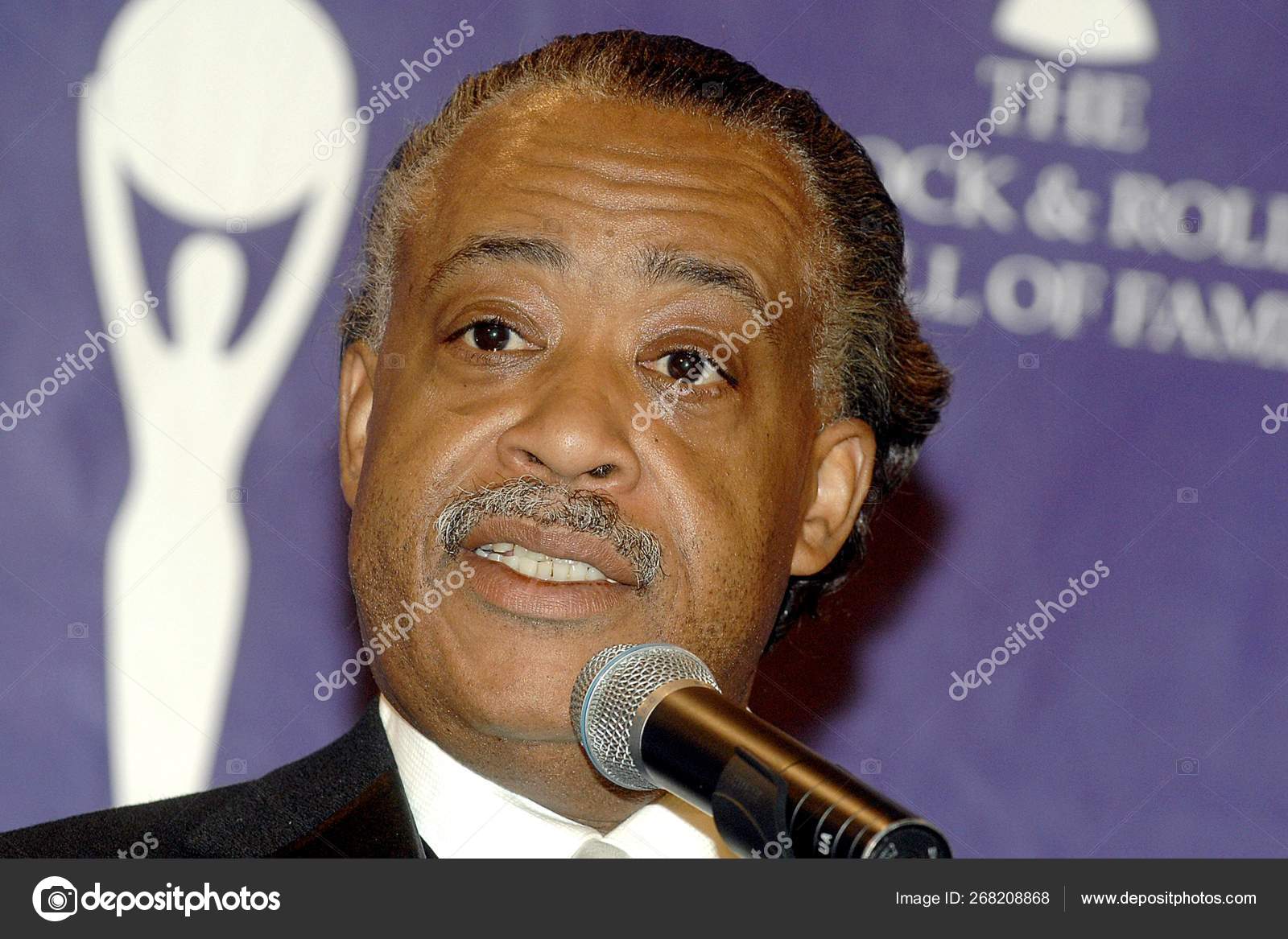 Reverend Sharpton Press Room Induction Ceremony Rock Roll Hall Fame ...