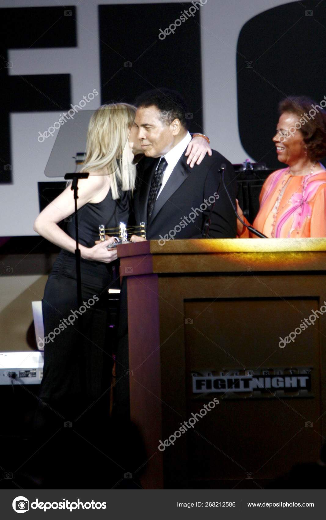 Sharon Stone Muhammad Ali Yolanda Ali Celebrity Fight Night Xiii ...