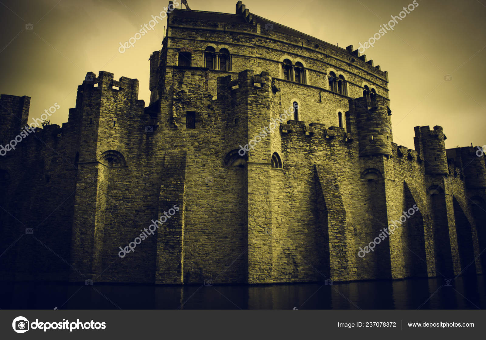 Castle Amsterdam Construction Roman Architecture — Stock Photo ...