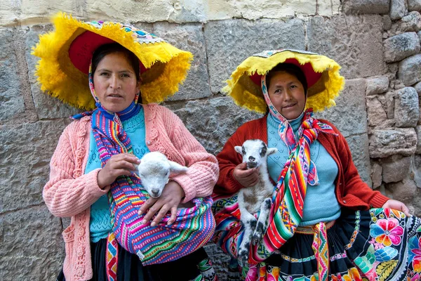 Boy Dressed Colourful Traditional Peruvian Clothes Including Poncho ...