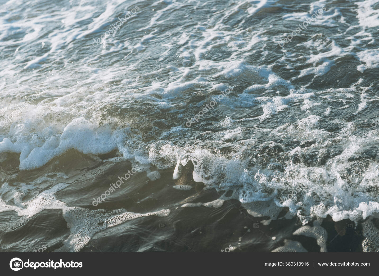 Waves at sea, splashing waves and water — Stock Photo © GulyaevStudio ...