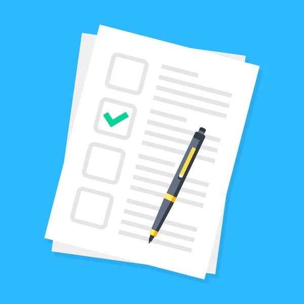 Vector checklist and nib pen icon Stock Vector Image by ©dacianlogan ...