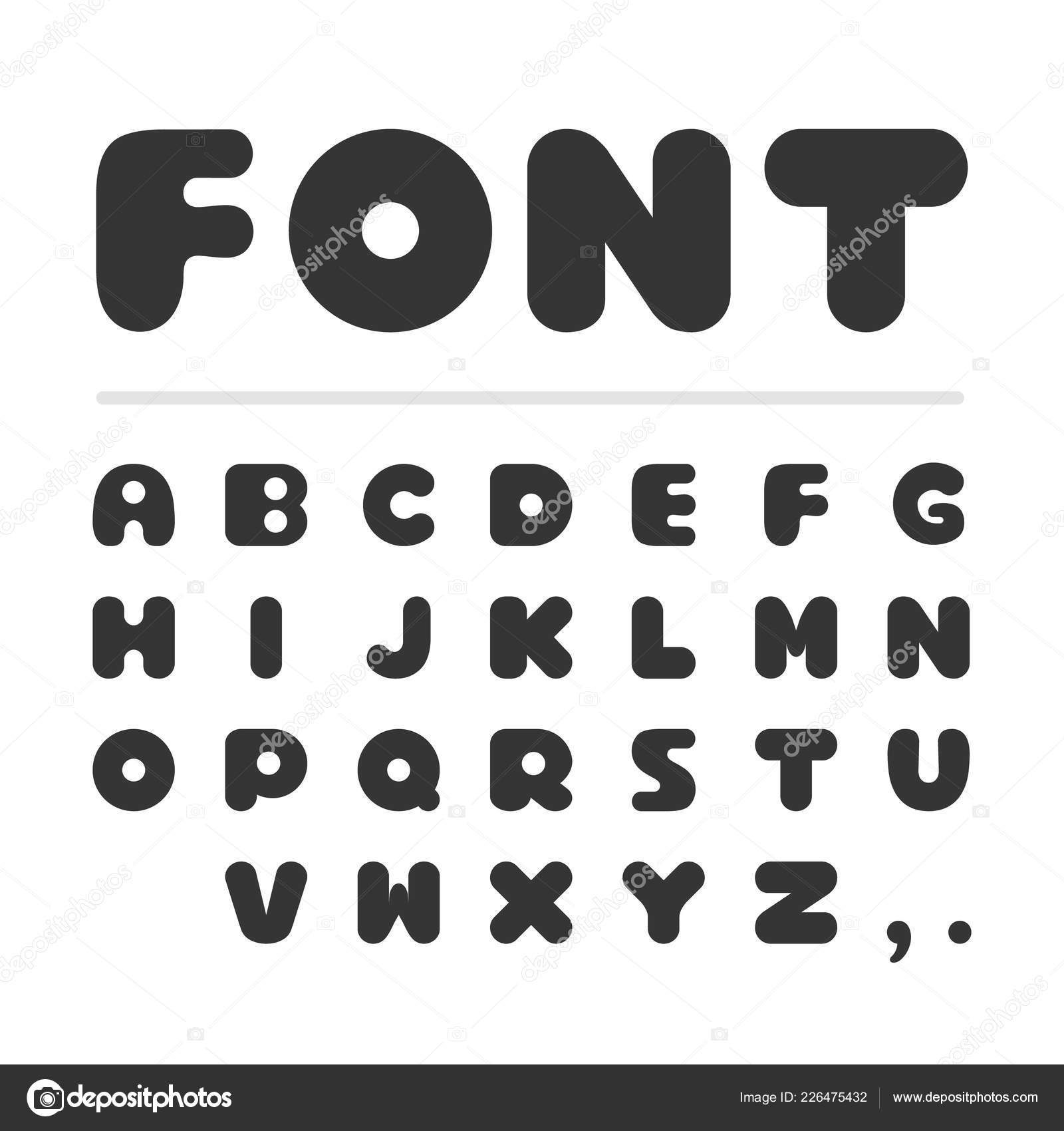 Fuente Vectorial Black Bold Fuente Vector de stock #226475432 de ©magurok5