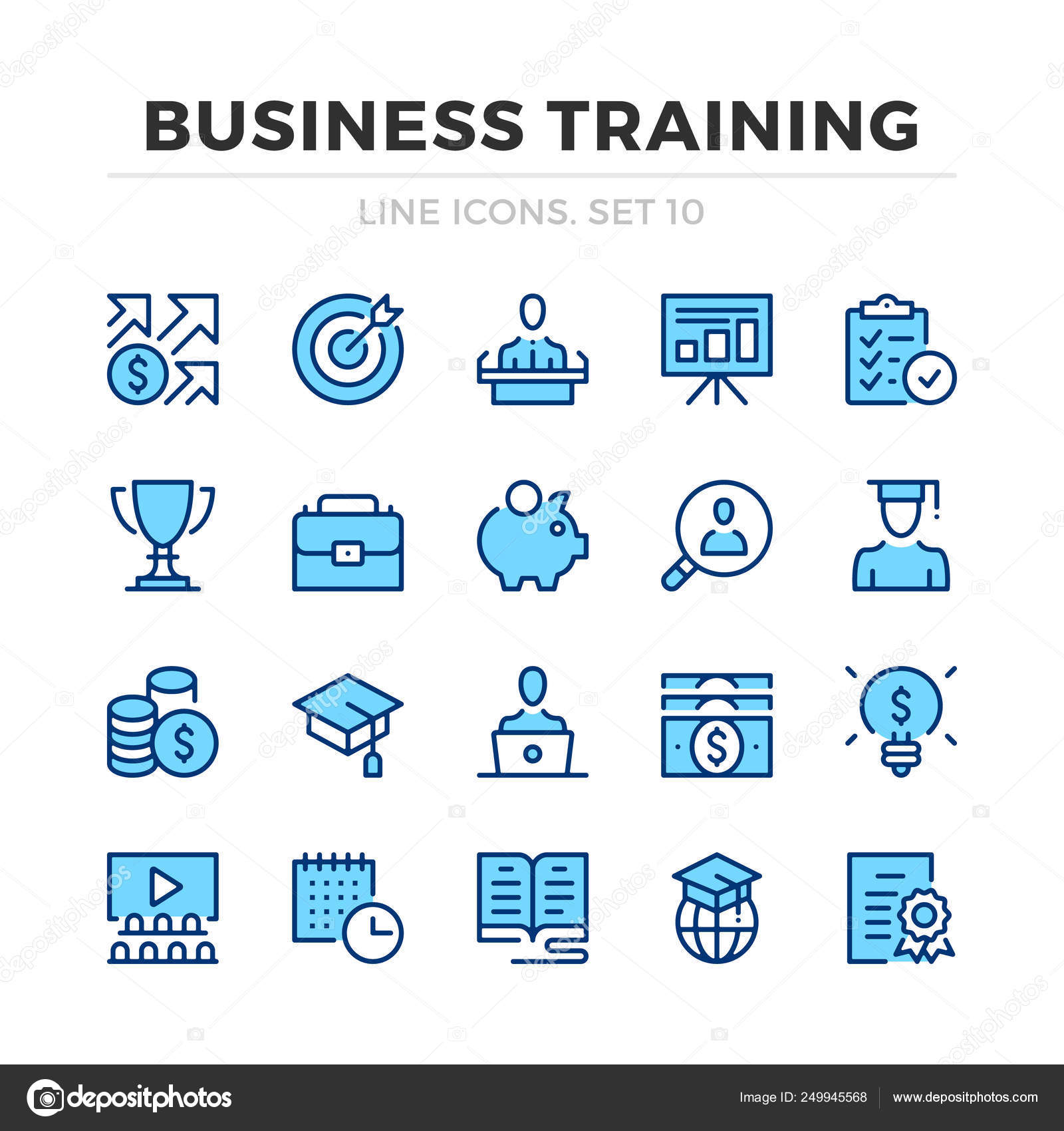 Business Training Icons