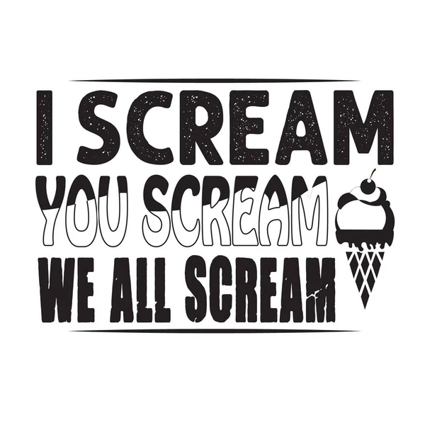 We all scream Vector Art Stock Images | Depositphotos