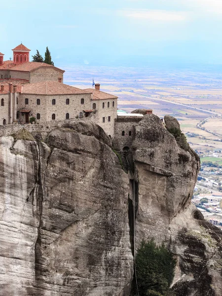 Monastery Stephen Cliff Greek Destinations Meteora Monasteries Greece ...