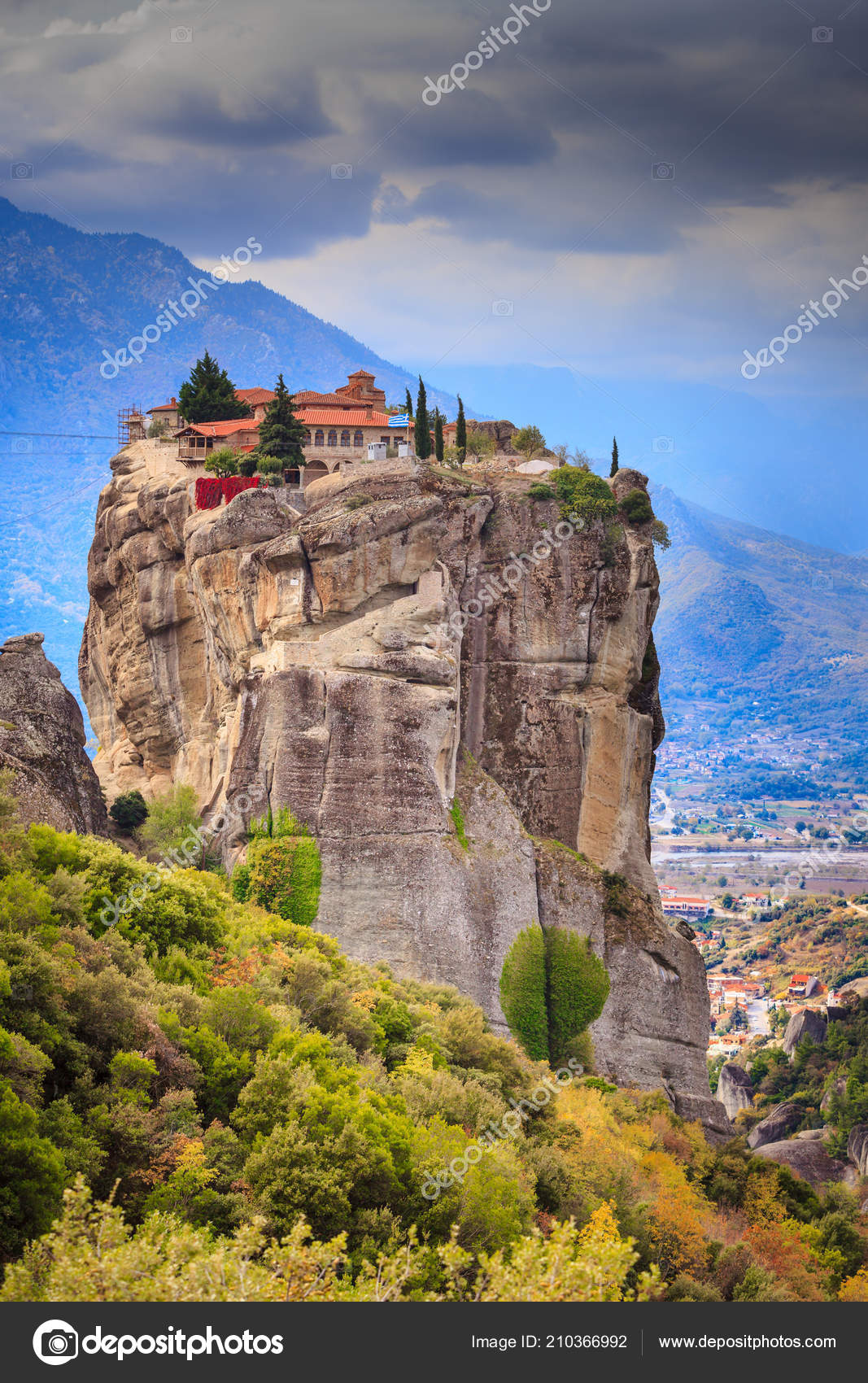 Monastery Holy Trinity Cliff Greek Destinations Meteora Monasteries ...