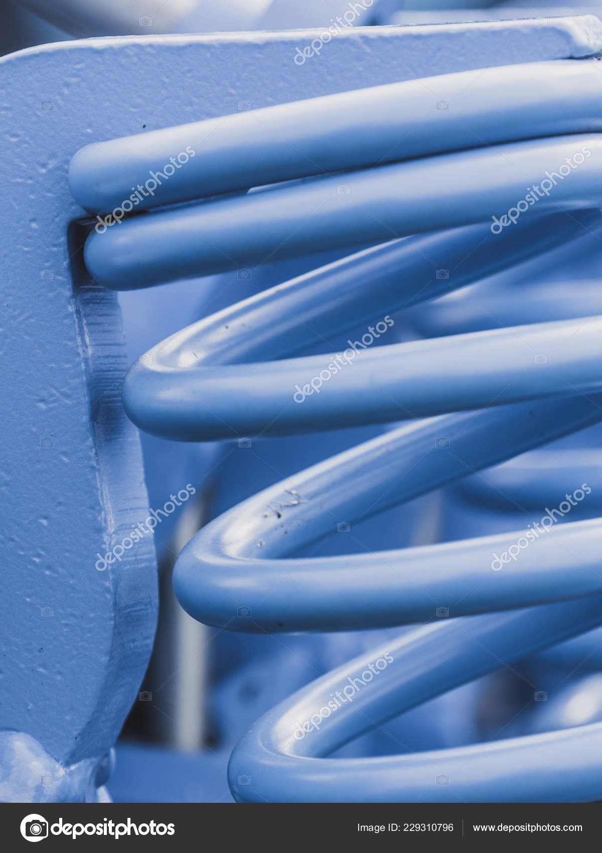 Industrial Details Mechanical Objects Tools Concept Spring Steel Big ...