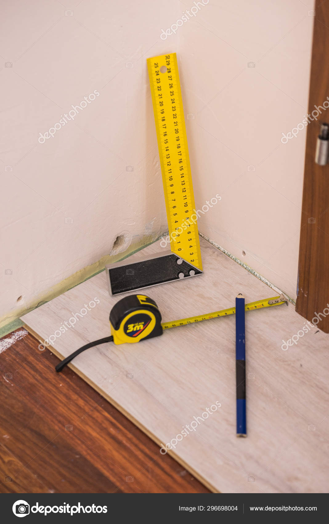 Renovations tools, tape measure, industrial ruler — Stock Photo ...