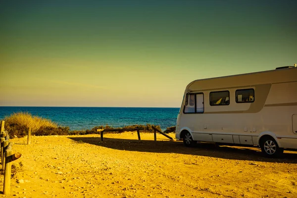Rv at beach Stock Photos, Royalty Free Rv at beach Images | Depositphotos