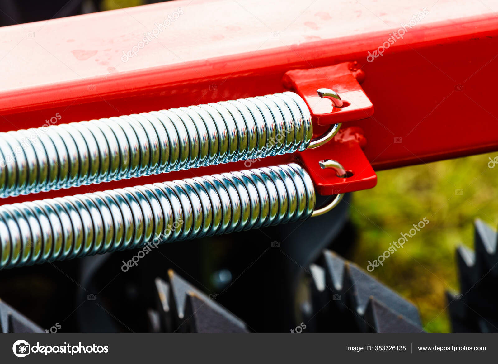 Industrial Details Mechanical Objects Tools Concept Spring Steel Big ...