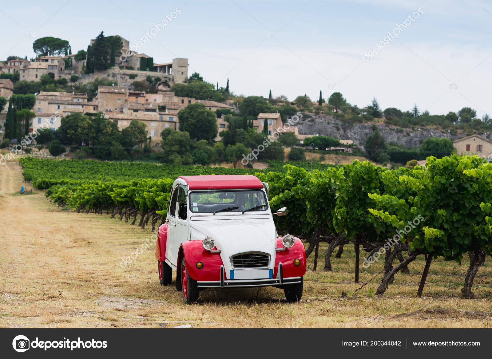 Retro car grape grove – Stock Editorial Photo © tarafoto #200344042