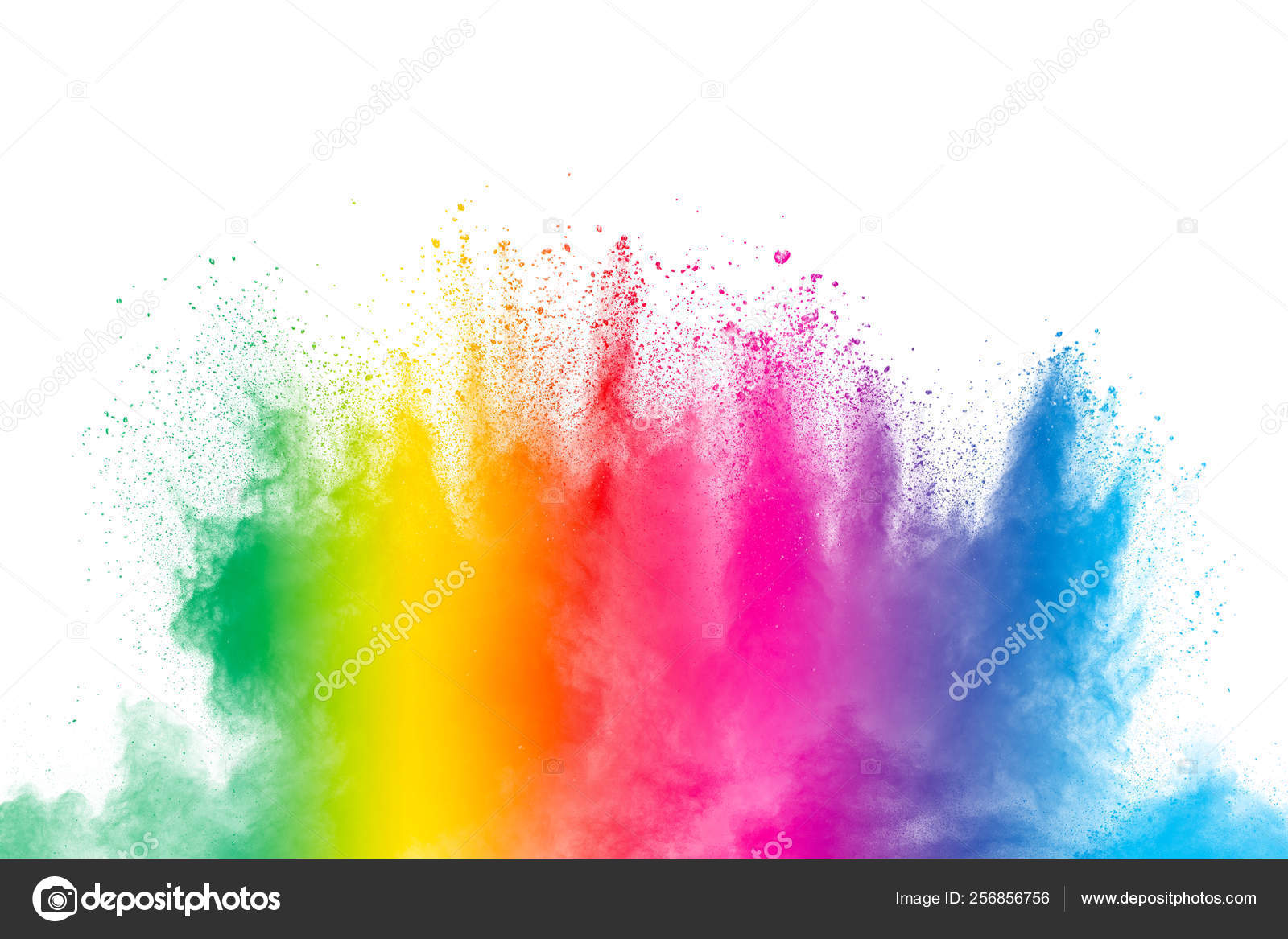 Color Explosion White Background
