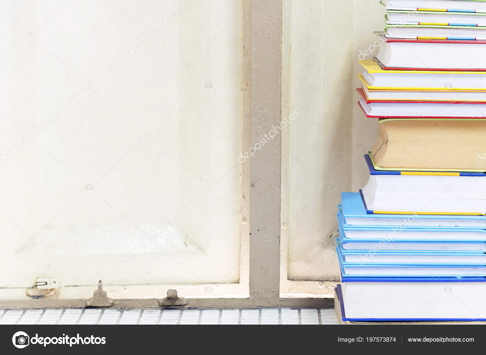 Book Brainchild Man Vast Knowledge Large Booklet Placed Balcony Window ...