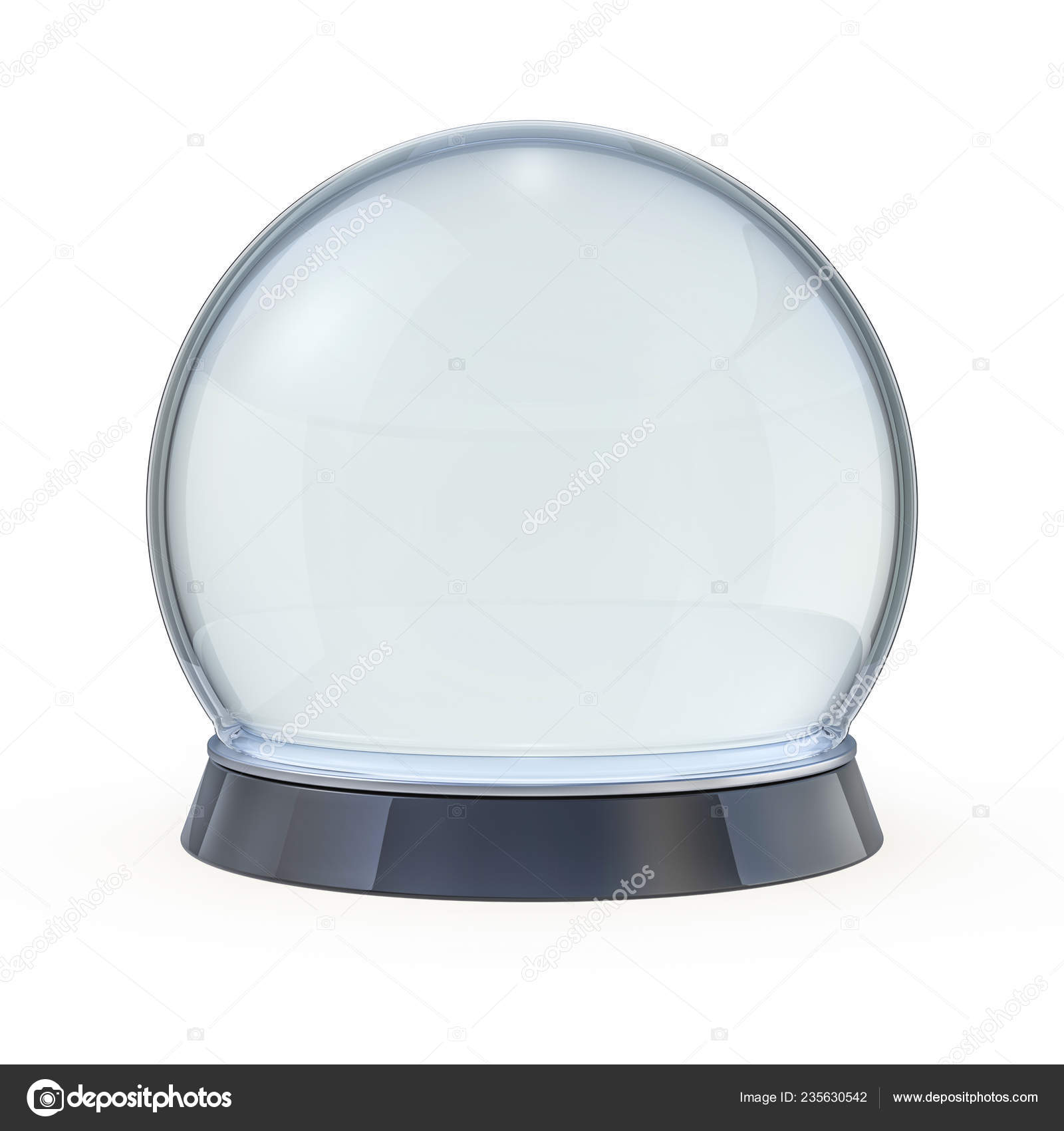 Empty Real Snow Globe