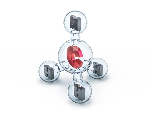 Methane Molecules Background. 3D rendering — Stock Photo © polesnoy ...