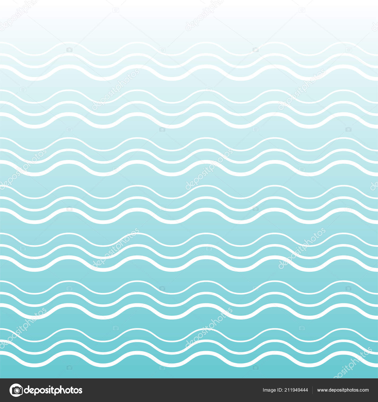 White Blue Wave Vector Abstract Background Flat Design Stock Vector by ...