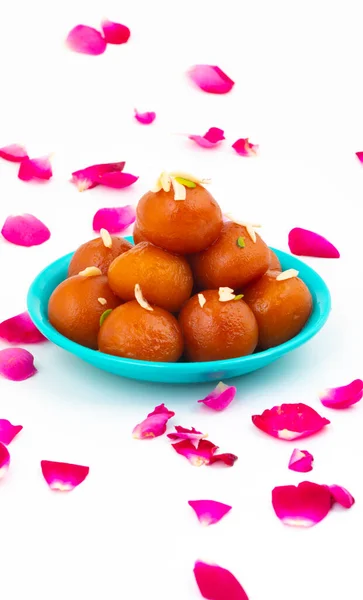 Indian Popular Dessert Gulab Jamun Also Know Kala Jamun Kalajam — Stock ...