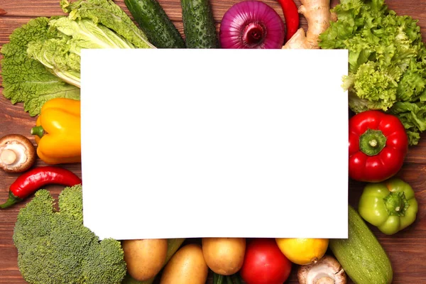 Vegetables and empty note Stock Photos, Royalty Free Vegetables and ...