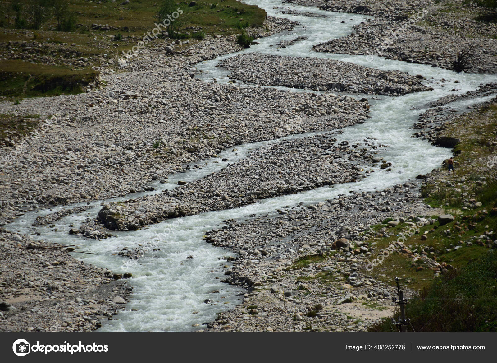 Mountain River Rocks Rocks Cherek Balkarian Gorge Caucasus Mountain ...