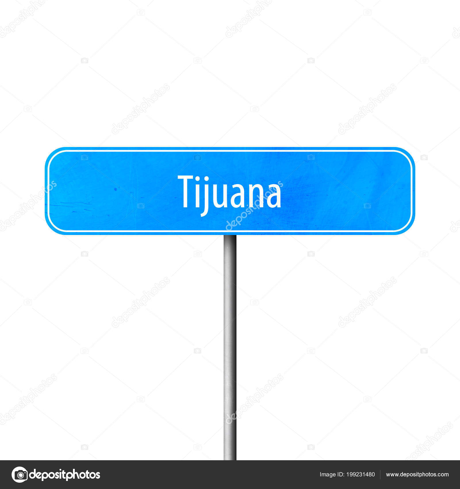 Tijuana Town Sign Place Name Sign — Stock Photo © markusbeck #199231480