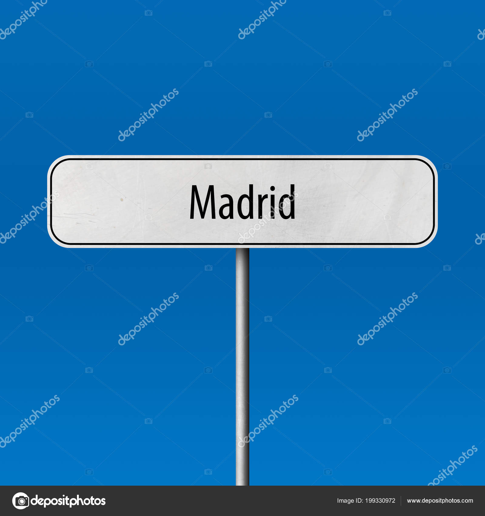 Madrid Town Sign Place Name Sign — Stock Photo © markusbeck #199330972