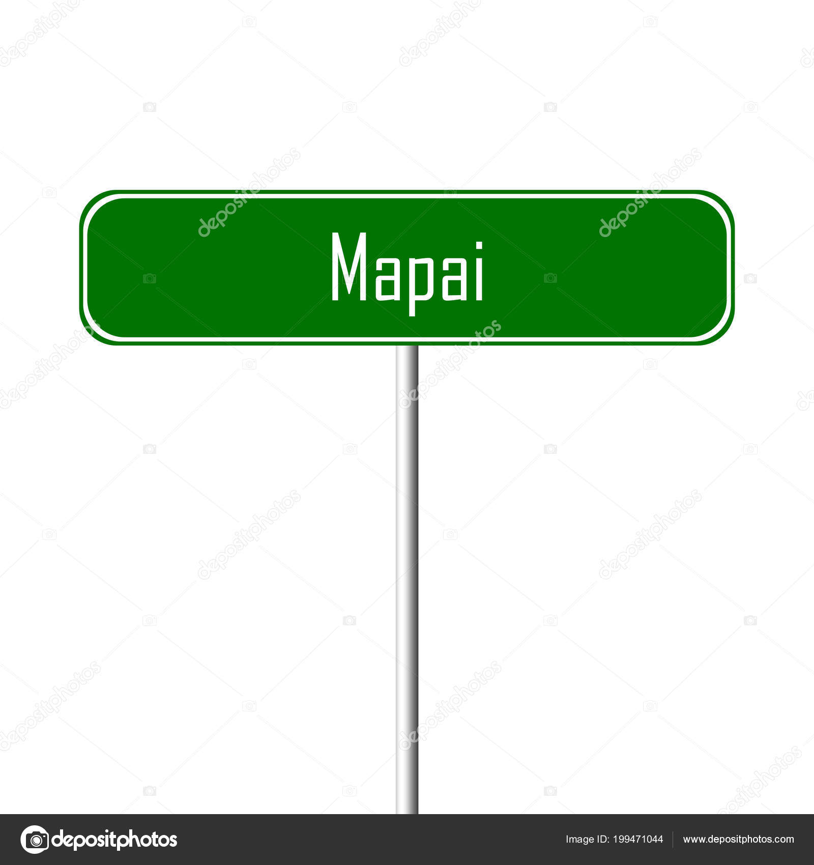Mapai Town Sign Place Name Sign — Stock Photo © markusbeck #199471044