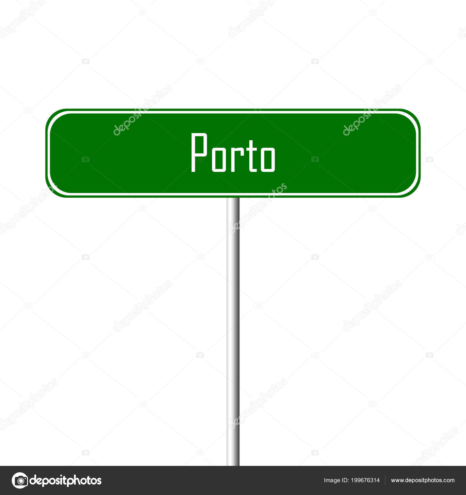 Porto Town Sign Place Name Sign — Stock Photo © markusbeck #199676314