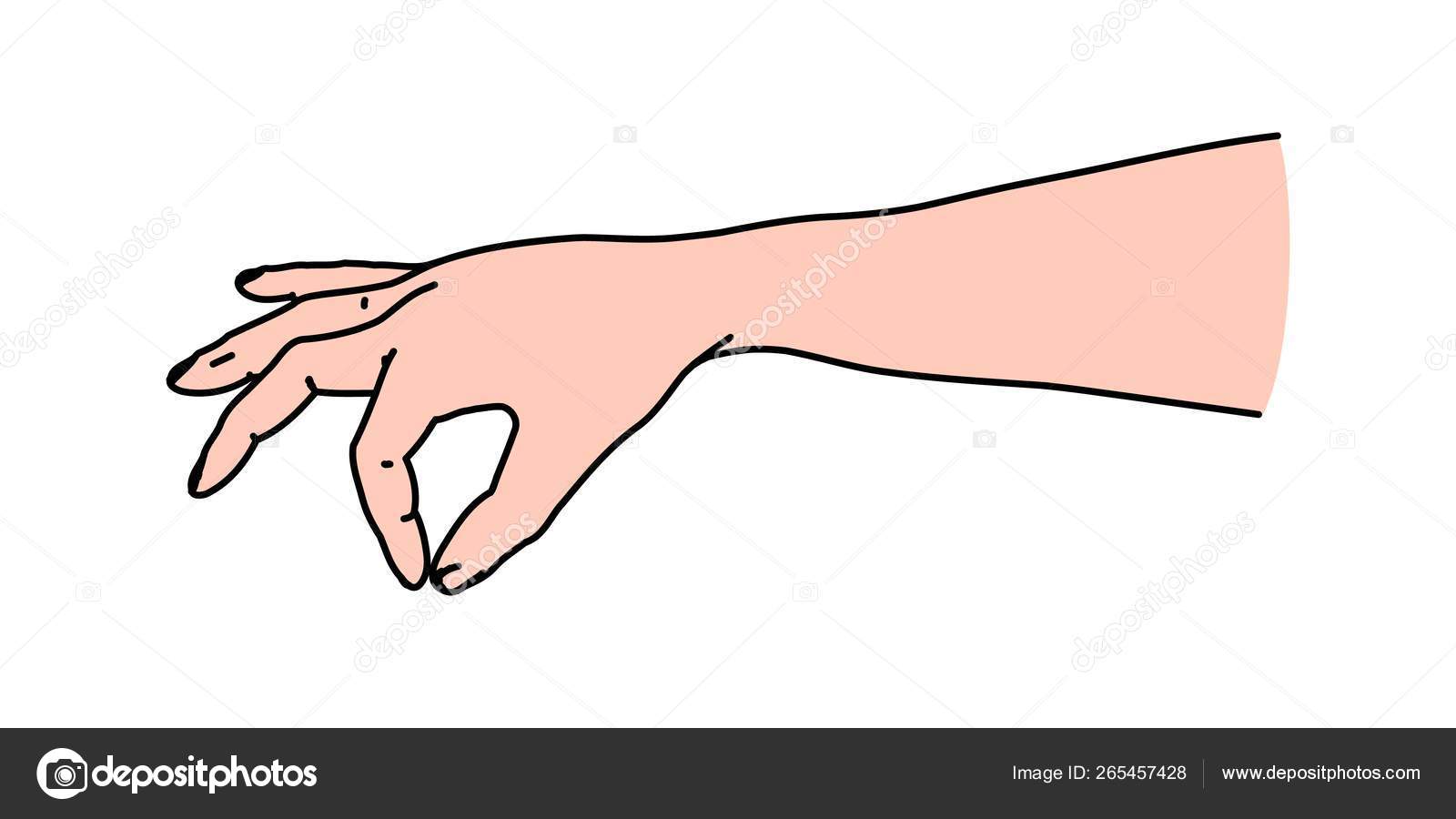 Hand Pinching Drawing