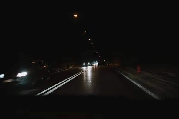 Empty Road At Night