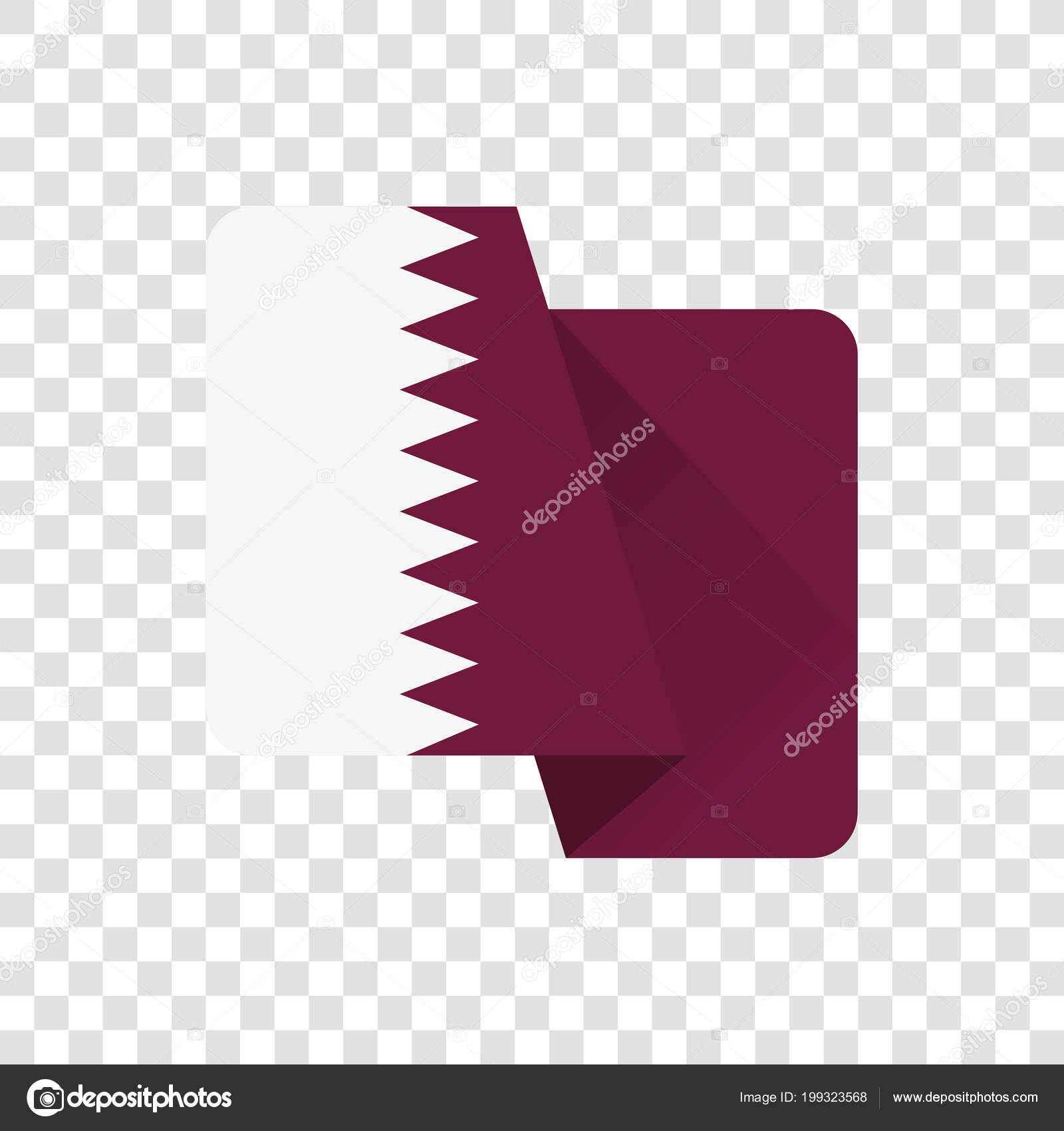 State Qatar National Flag Stock Vector by ©RFO 199323568