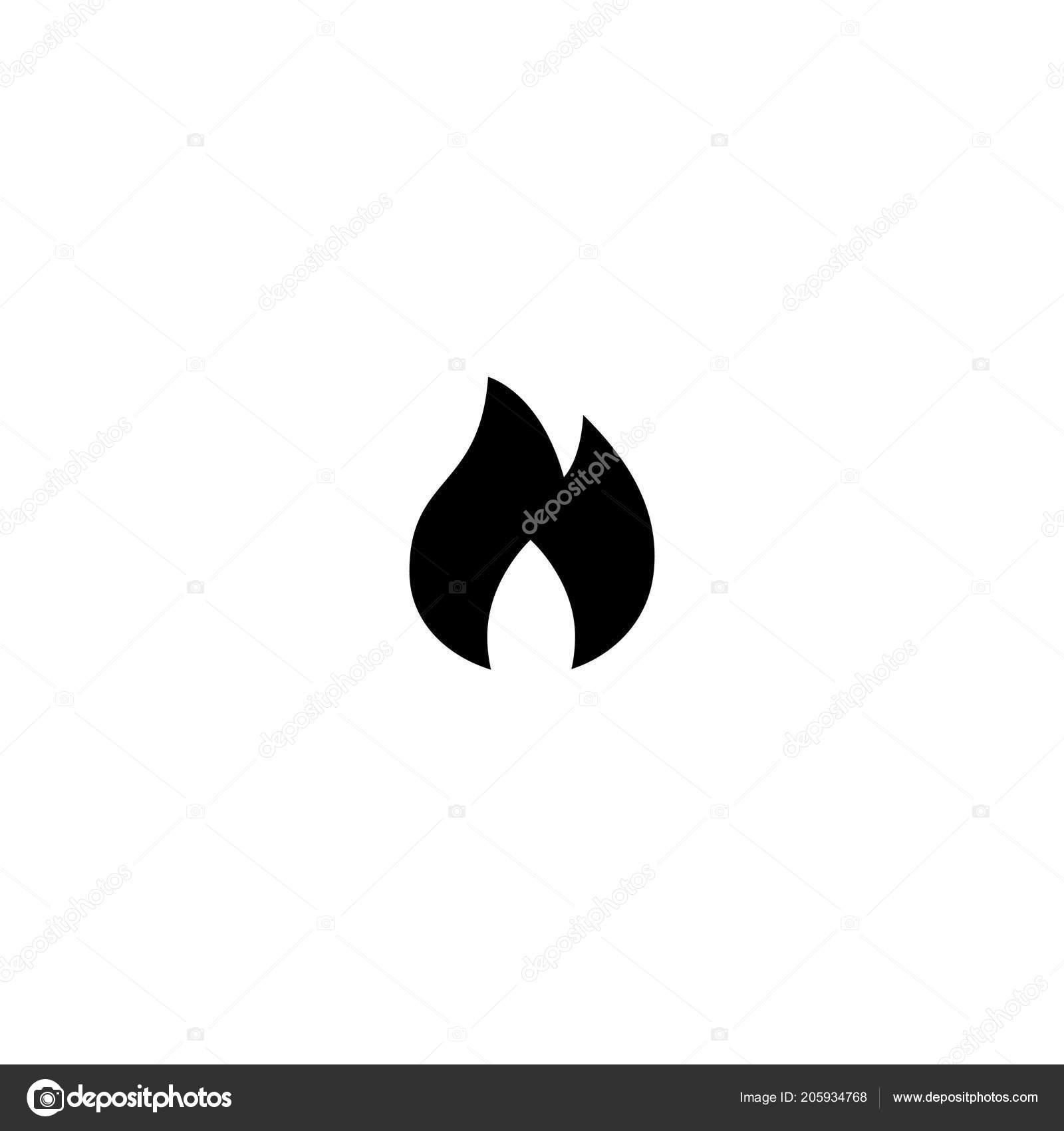 Fire Pictograph Sign Vector Stock Vector by ©RFO 205934768
