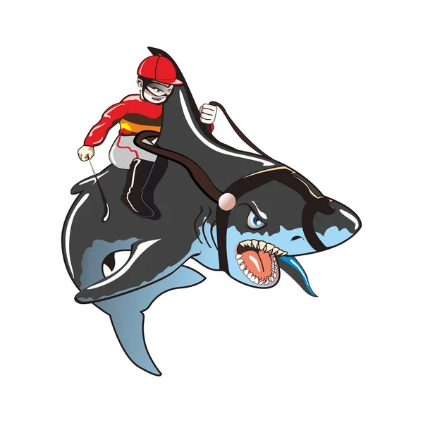 Karakter maskot hiu Vektor Stok, Ilustrasi Karakter maskot hiu Bebas ...