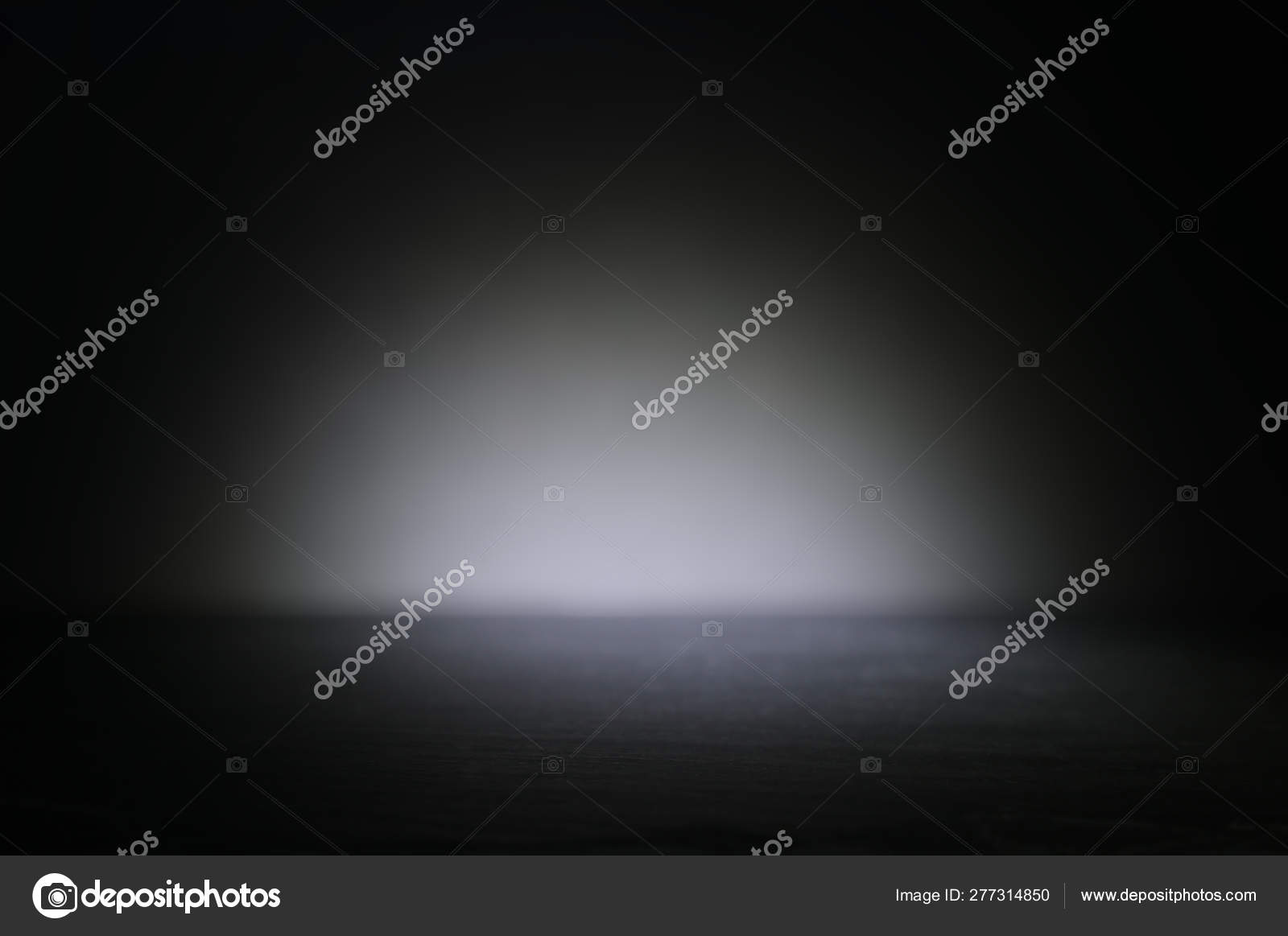 Background of abstract dark concentrate floor scene with mist or fog ...