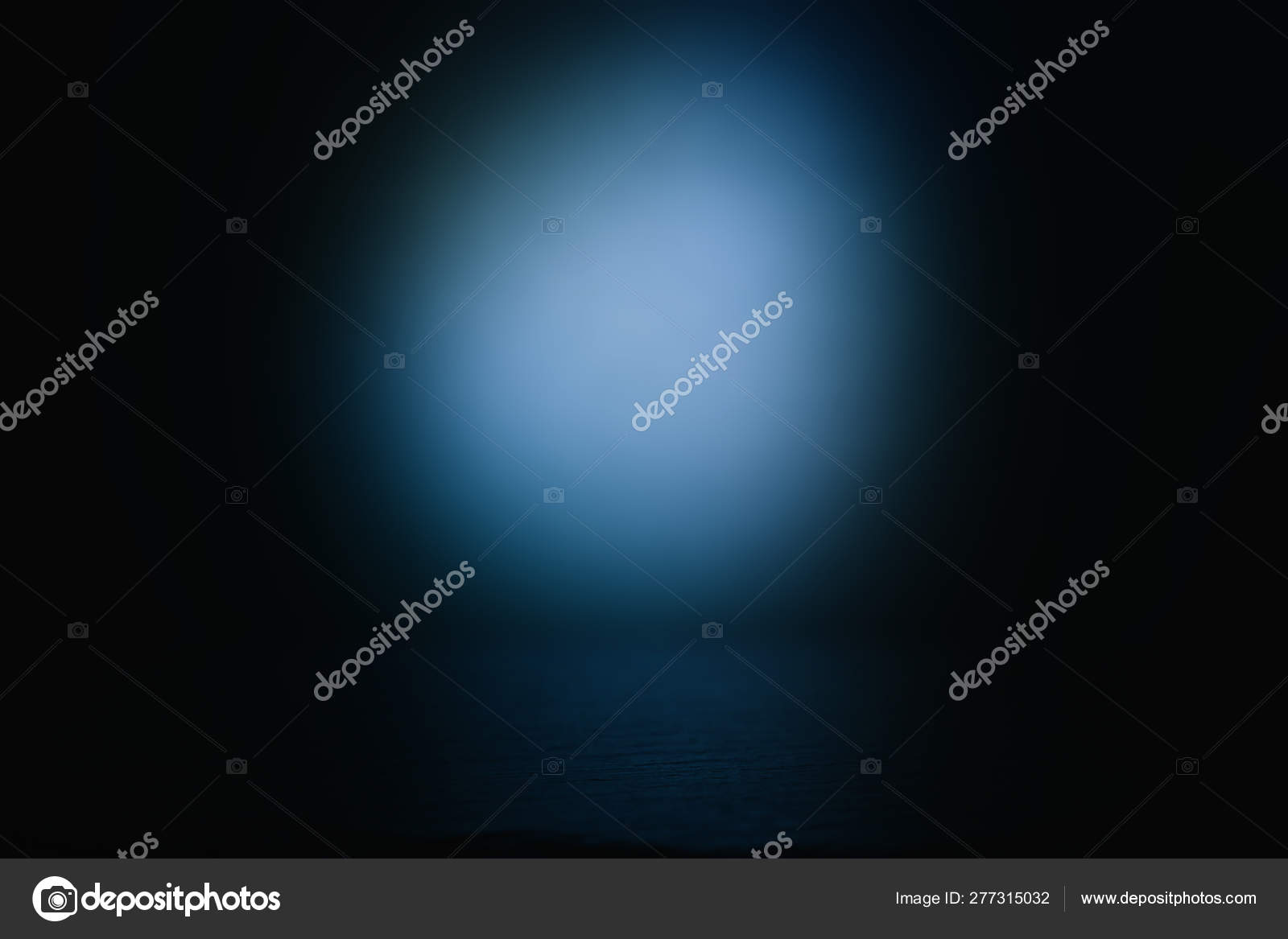 Background of abstract dark concentrate floor scene with mist or fog ...