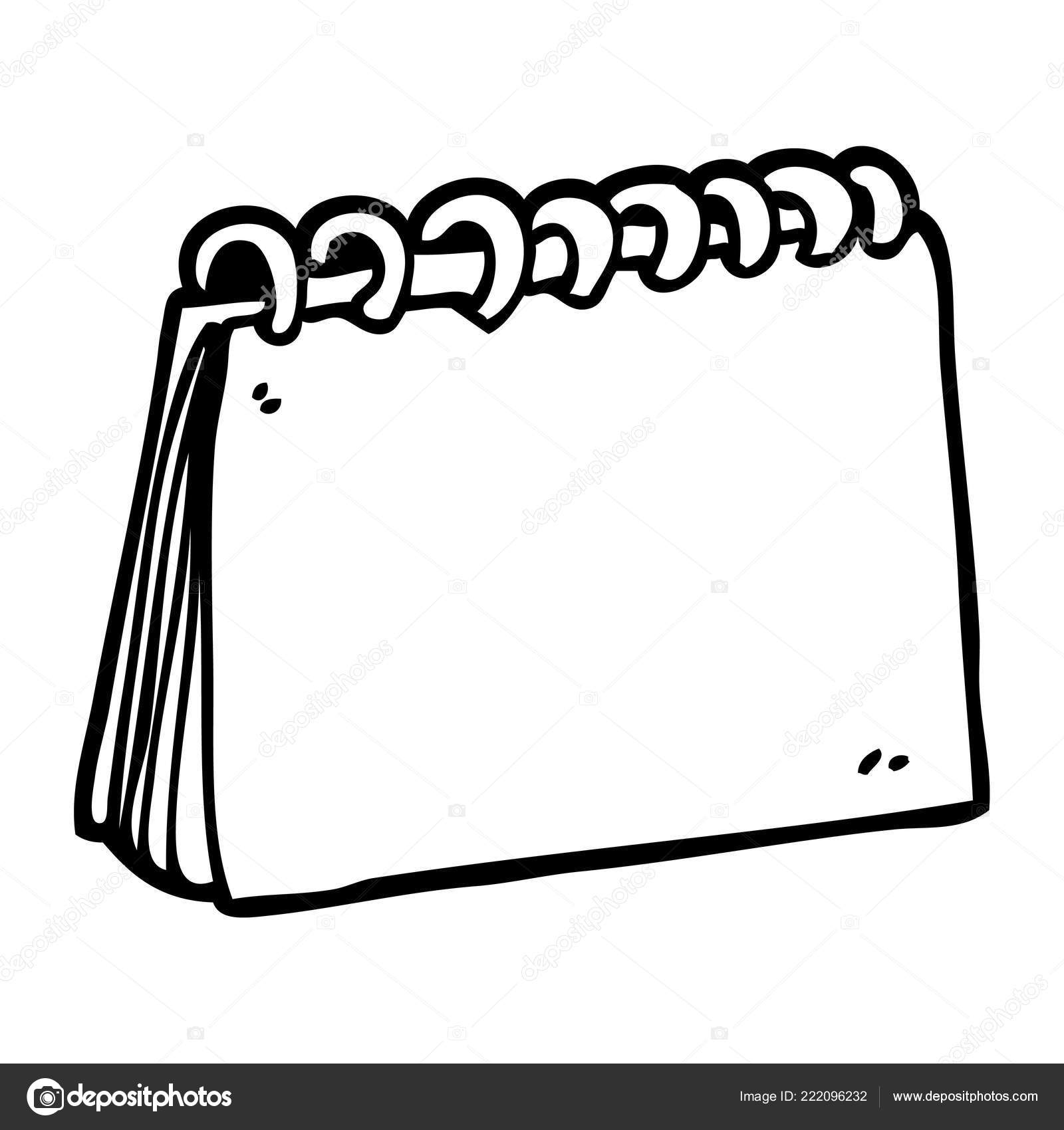 Line Drawing Cartoon Blank Calendar Stock Vector by ©lineartestpilot ...