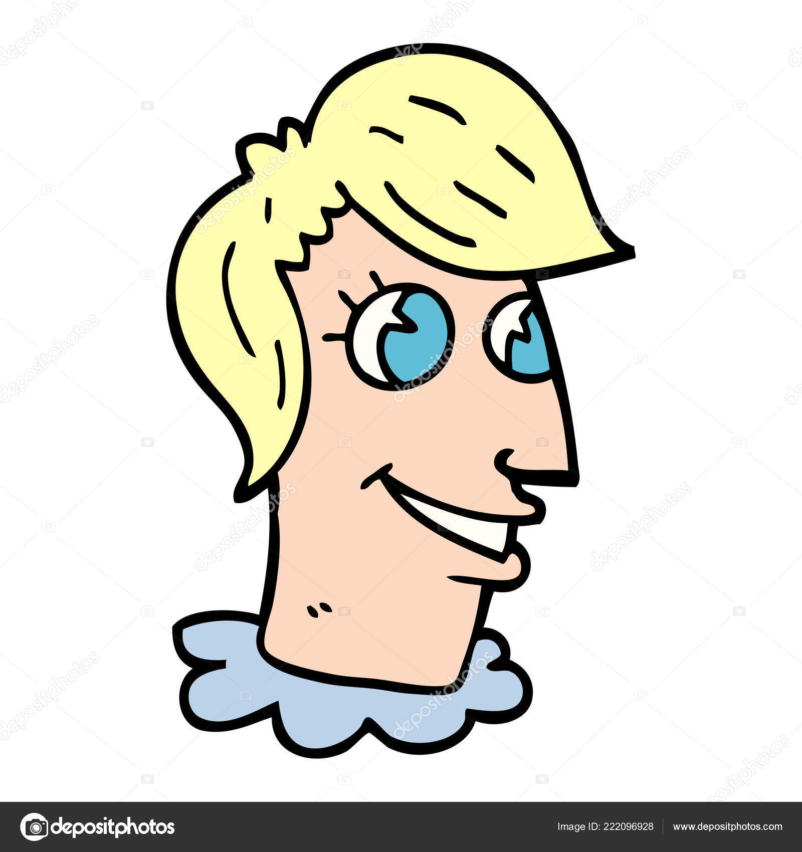 Cartoon Doodle Human Head Stock Vector by ©lineartestpilot 222096928