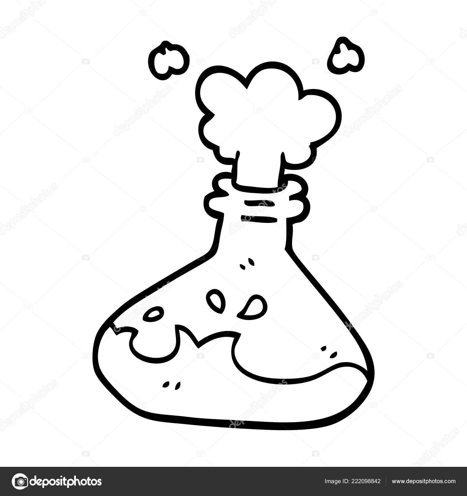 Cartoon Science Experiment Gone Wrong