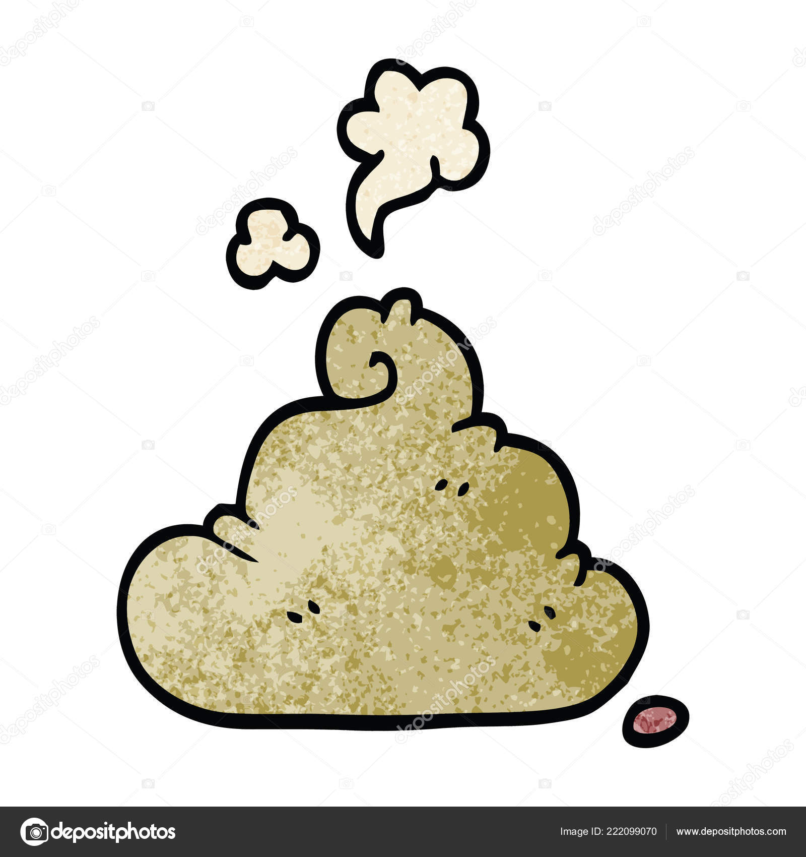 Image vectorielle Dessin Animé Crotte Doodle Sur Fond Blanc par ...