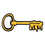 Cartoon old key Stock Vector Image by ©lineartestpilot #13576722