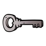 Cartoon old key Stock Vector Image by ©lineartestpilot #13576722
