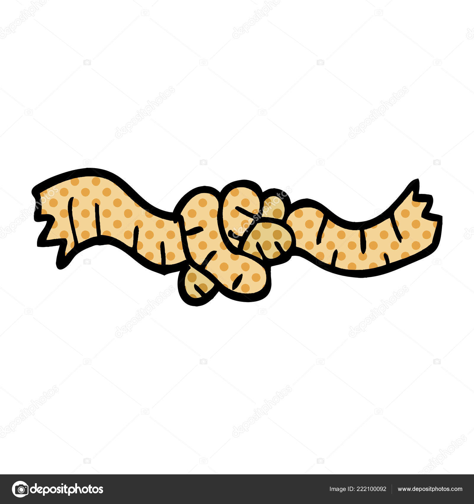 Cartoon Doodle Tied Rope Stock Illustration by ©lineartestpilot #222100092