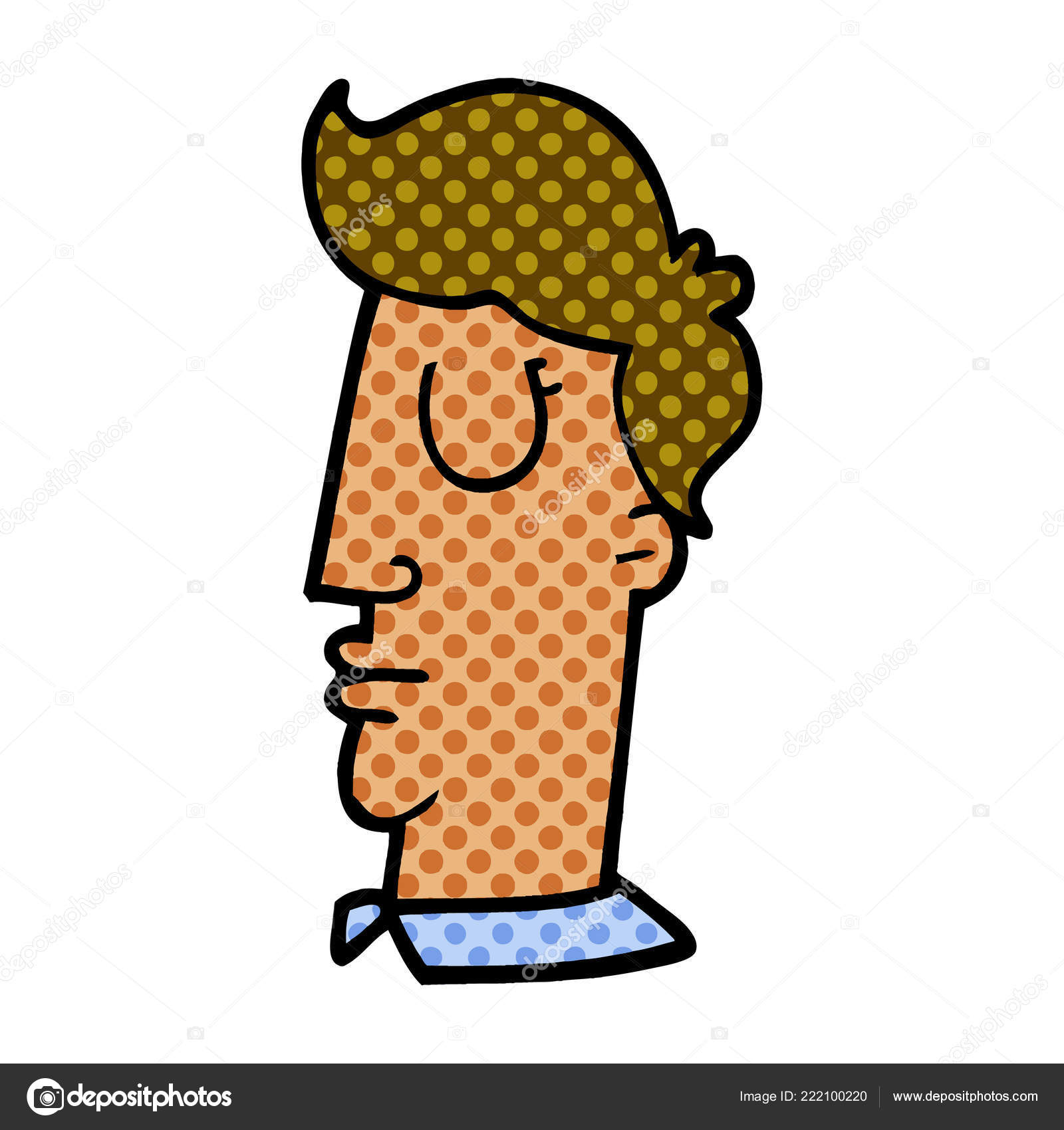 Cartoon Doodle Human Head Stock Vector by ©lineartestpilot 222100220