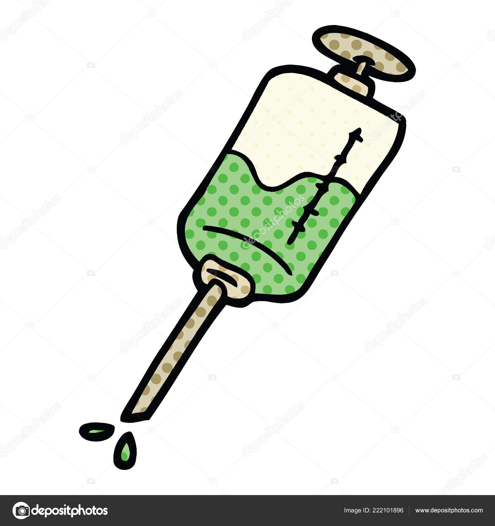 Comic Book Style Cartoon Injection Stock Vector Image by ...