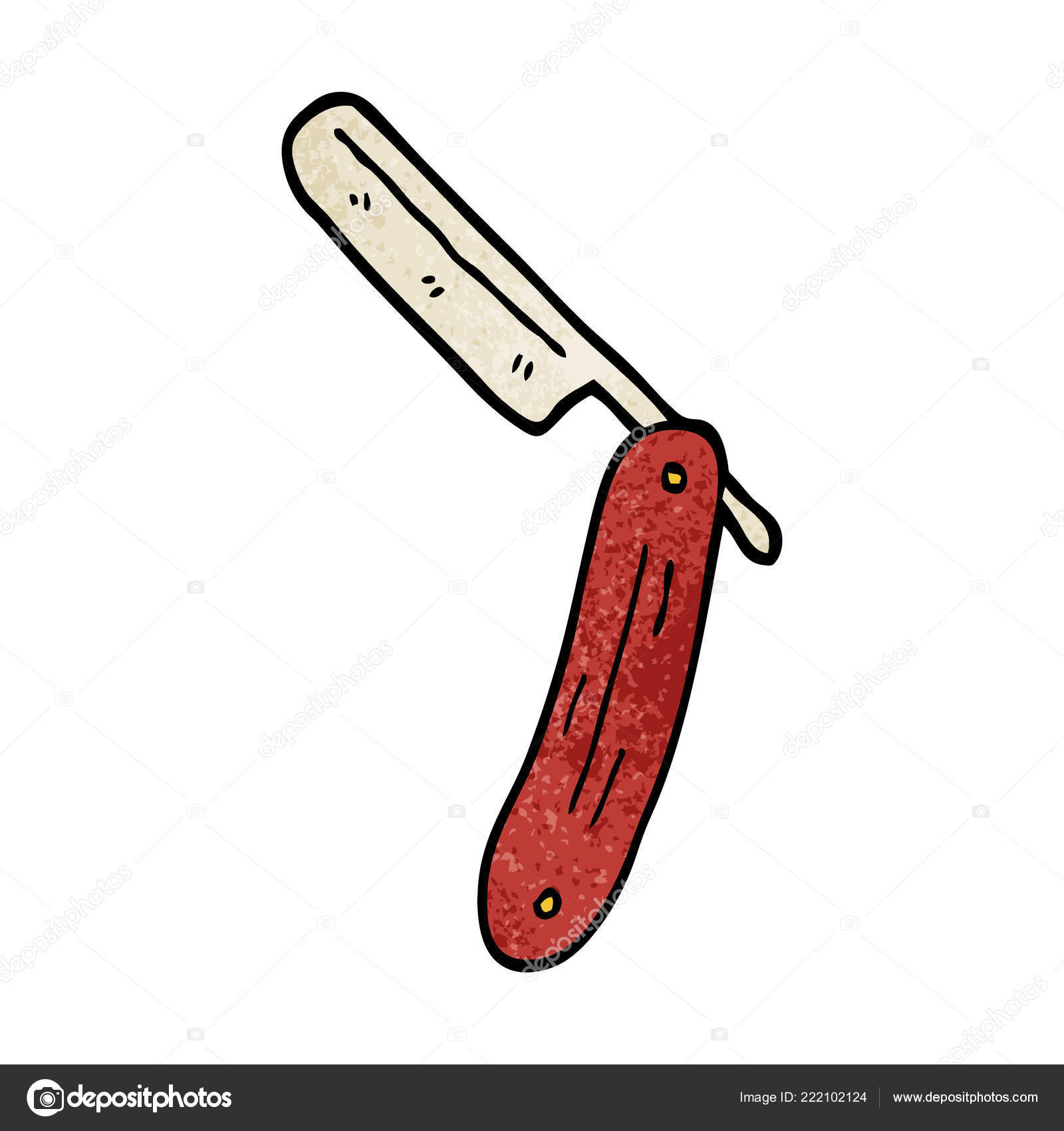 Cartoon Doodle Cut Throat Razor Stock Vector Image by ©lineartestpilot ...