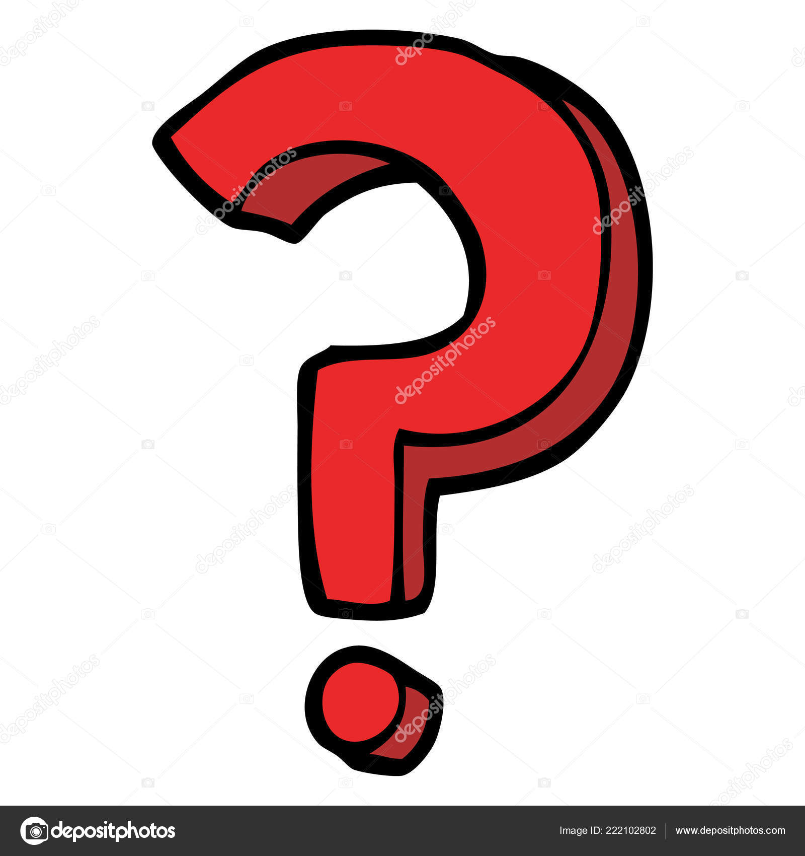 Cara De Signo De Interrogación Animada