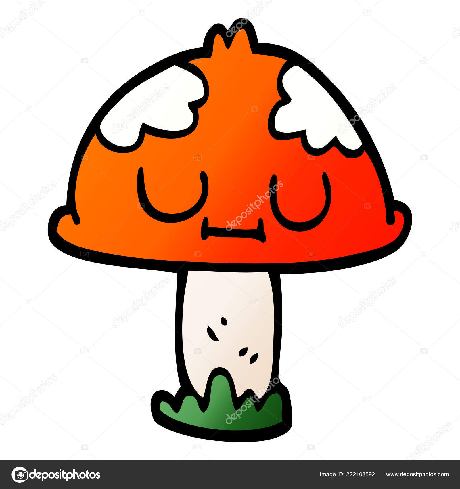 Cartoon Doodle Poisonous Toadstool Stock Vector Image by ...