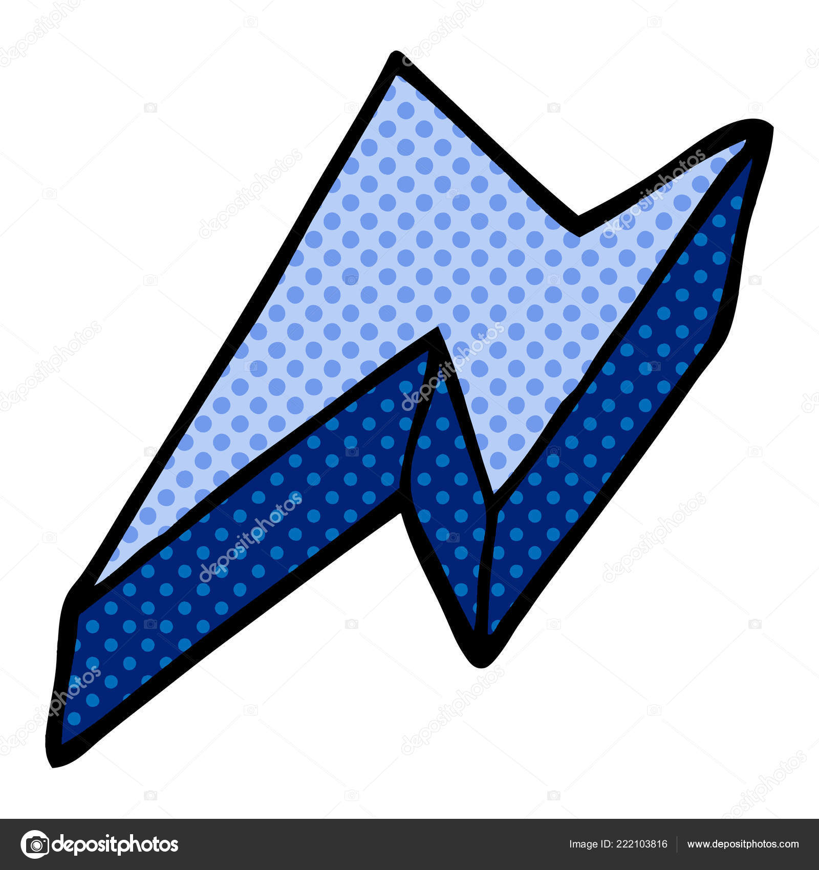 Cartoon Doodle Decorative Lightning Bolt Stock Vector by ...