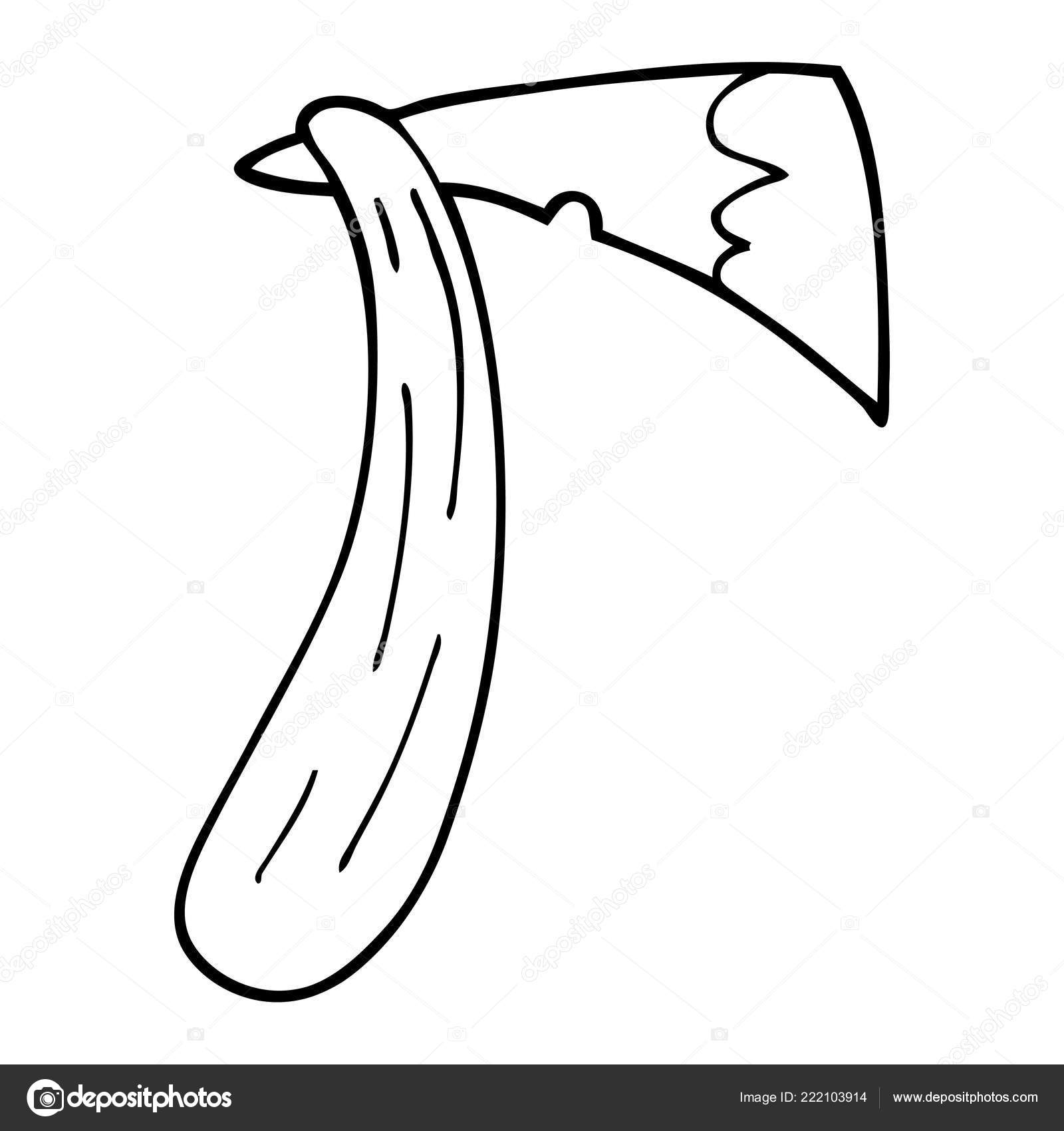 Çizim Karikatür Bir Balta ©lineartestpilot 222103914'e ait Stok Vektör